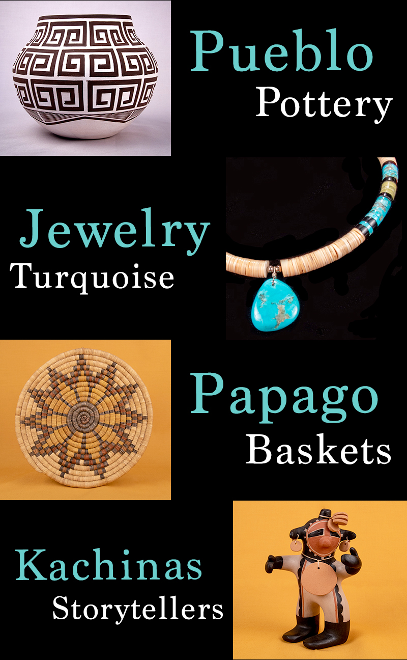 Native American Pottery Jewelry Baskets Kachinas Storytellers – Native ...